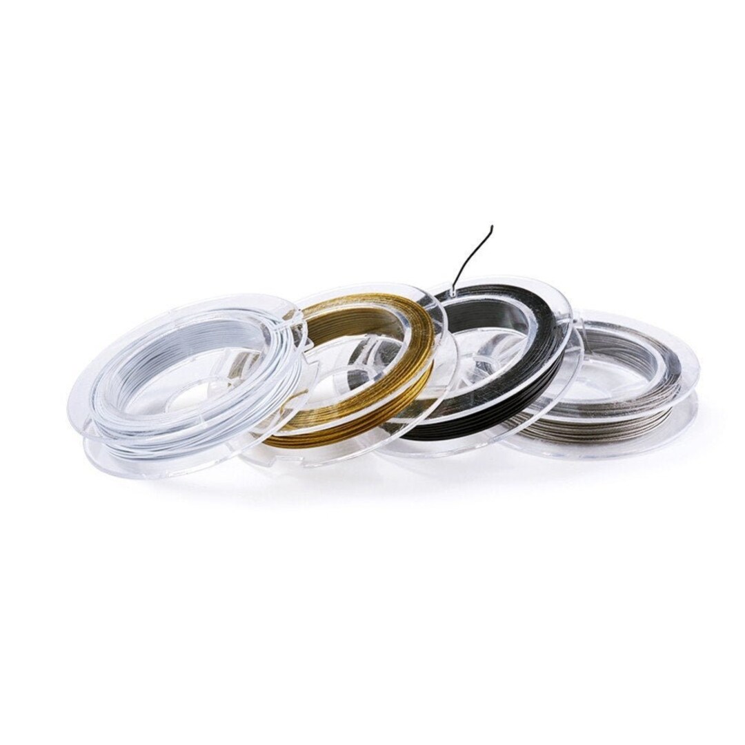 10 Meter Spool of 0.45 Mm Steel Cable Wire/ 4 Colors/ Sold in Spools ...