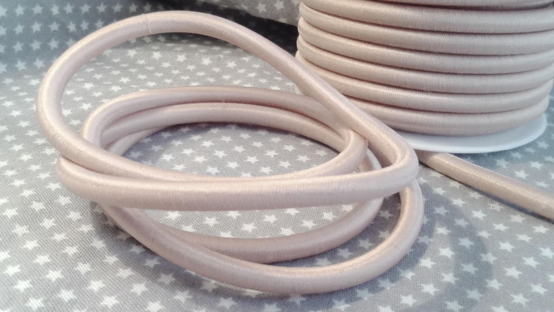20 cm de cordón de seda de 5 mm, color beige arena. - Etsy España