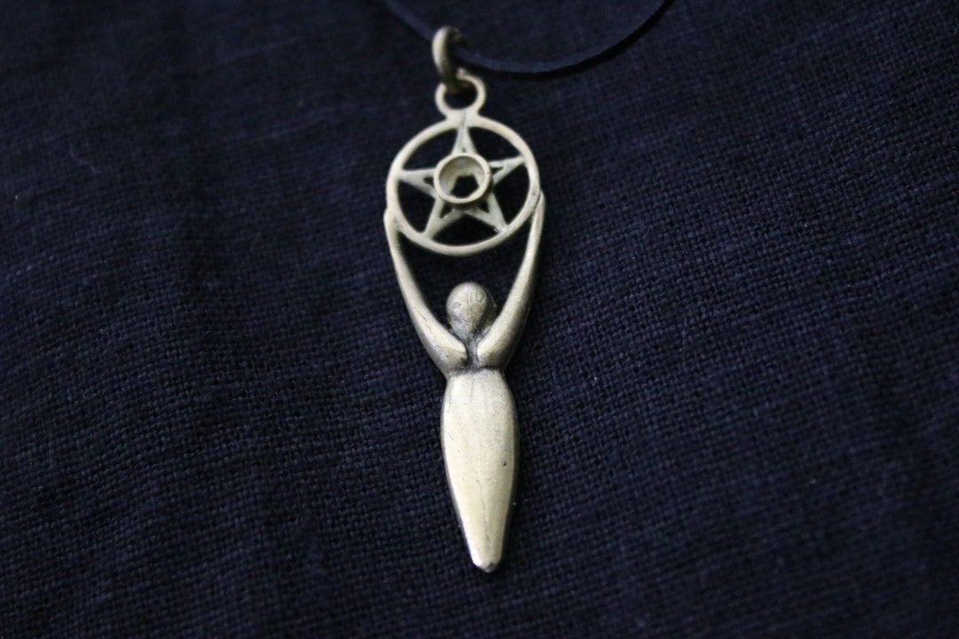 Wicca Brass Amulet, Pentagram Star - Etsy