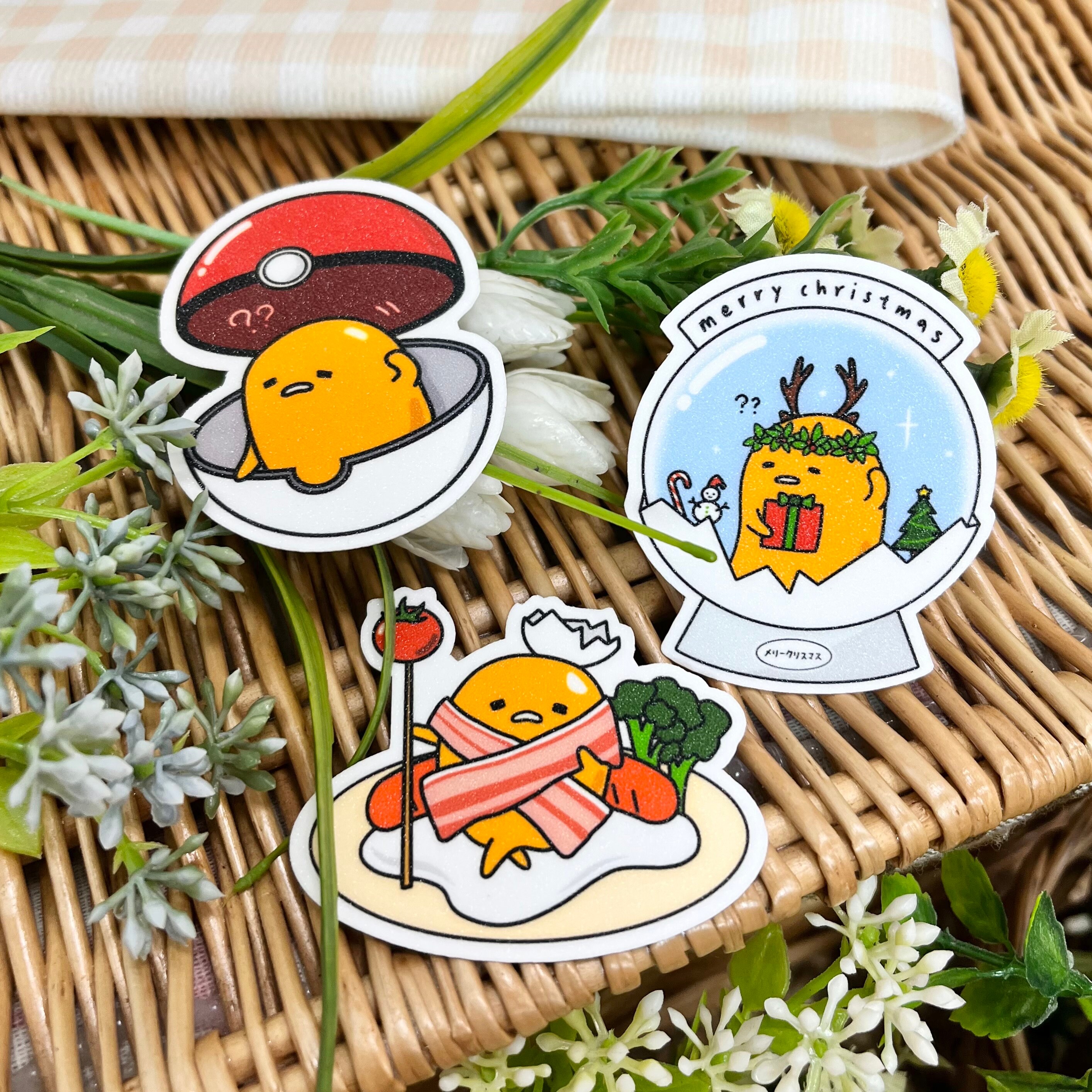 Gudetama Sticker Gudetama X Pokemon Sticker Sanrio Japanese Lazy Egg ...