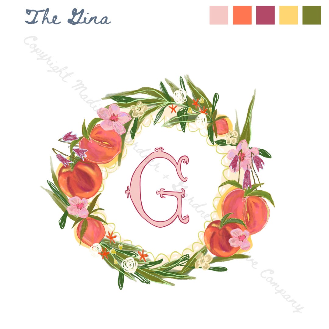 The Gina- Custom Nursery Crest - Custom Crest With Personalized ...