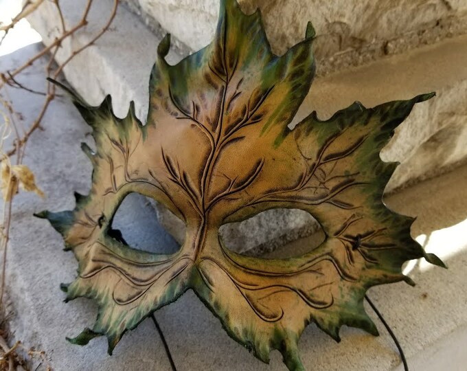Leaf Mask Template - Etsy