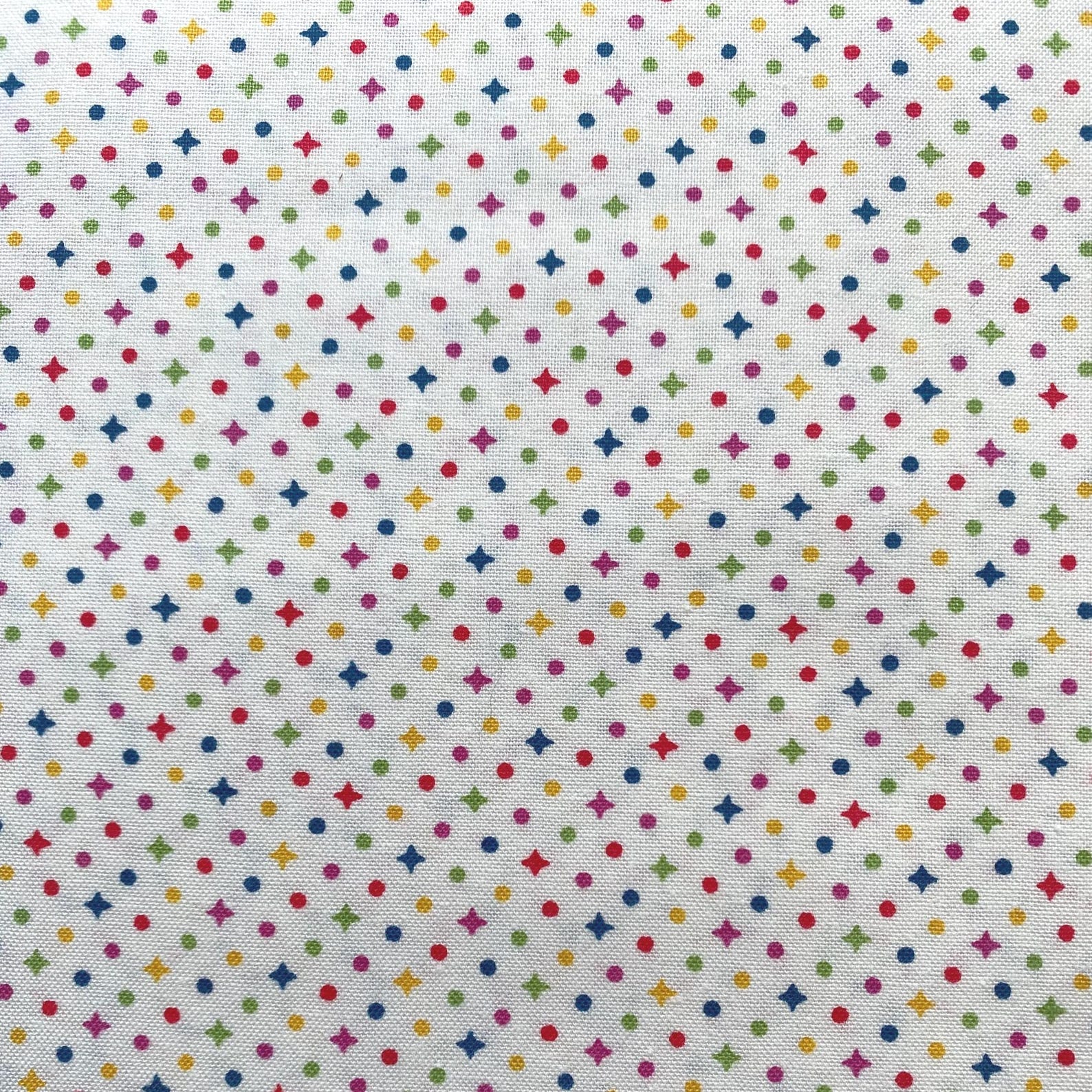 Patchwork Fabric, 100% Cotton, Moda, Small Basic Pattern, Multicoloured ...