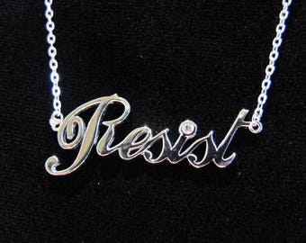 Resist Necklace - Etsy