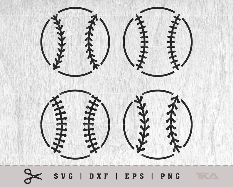 Baseball SVG , DXF , EPS , Png , Clipart Cricut Cut Files. Silhouette ...