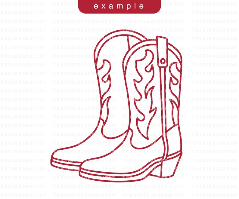 Cowboy Boots SVG, DXF, PNG, Western Clipart (cut Files) - Etsy