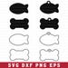 Dog Bone Tag Svg, Cat Fish Tag Svg, Pet Tag, SVG, PNG, DXF, Eps ...