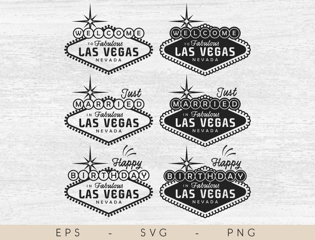 Design #001 | SVG, EPS, PNG | Fabulous Las Vegas Frame - Etsy