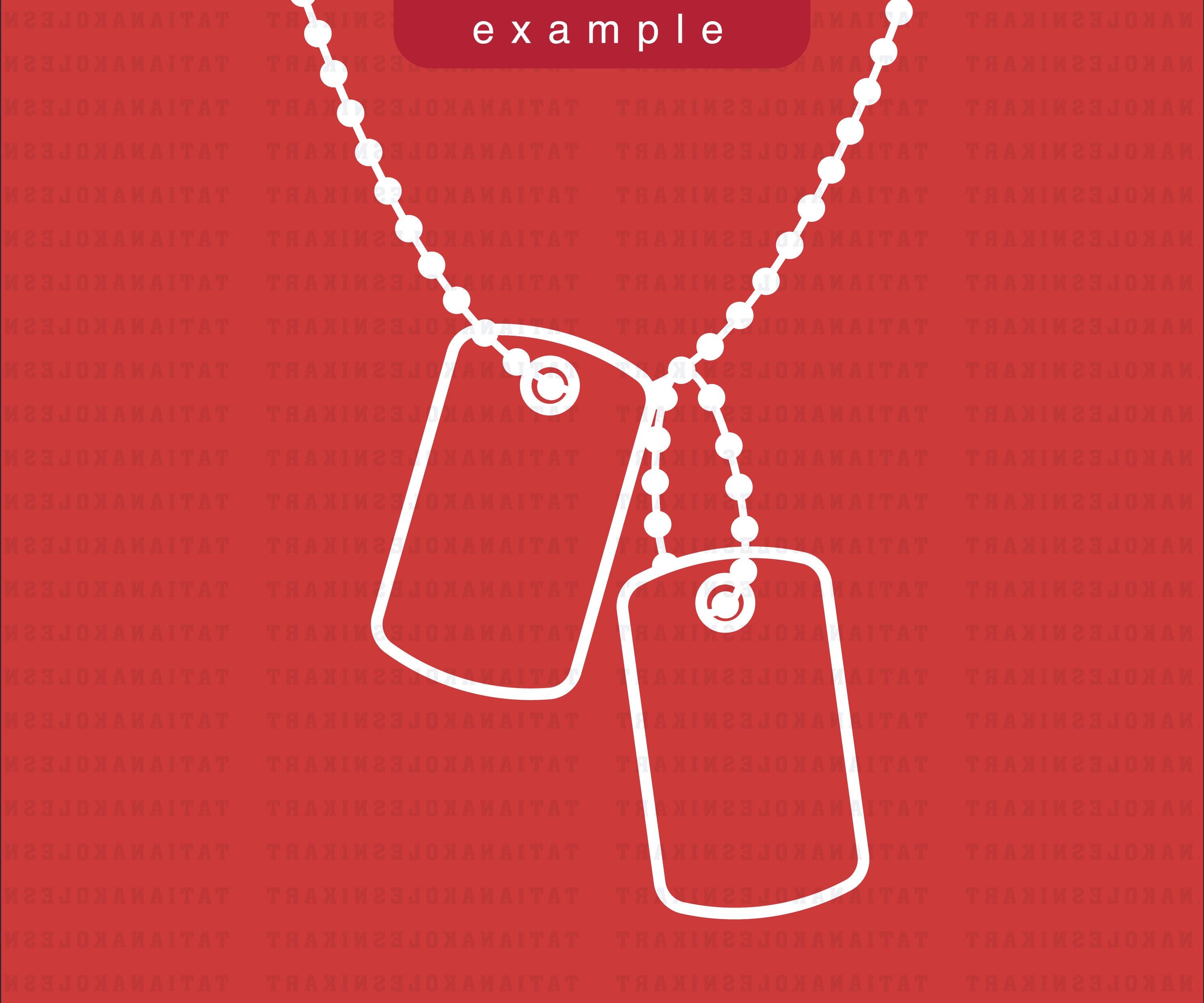USA Flag Dog Tags (svg, Png, Dxf, Eps) (digital Download) - Etsy