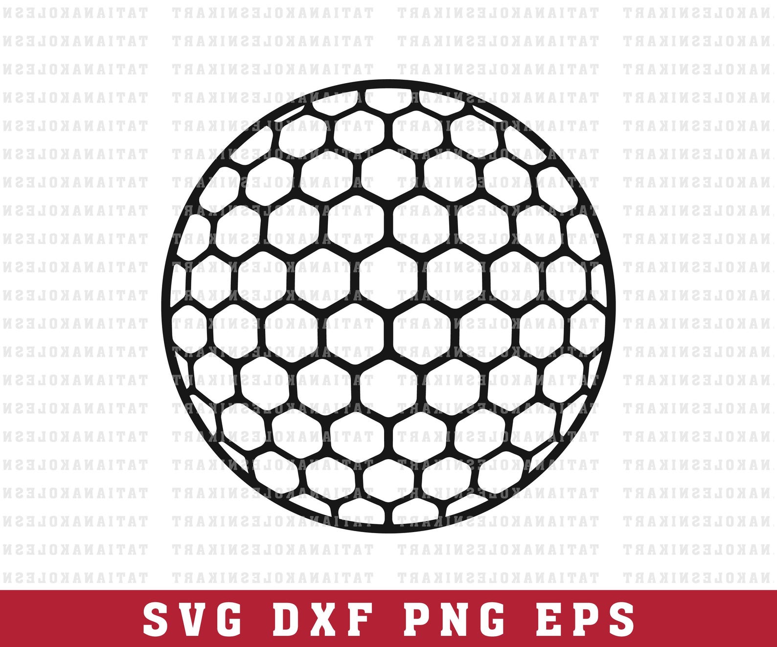 Golf Ball SVG, SVG Files for Cricut, Golf SVG, Golf Ball Dxf, Golf ...
