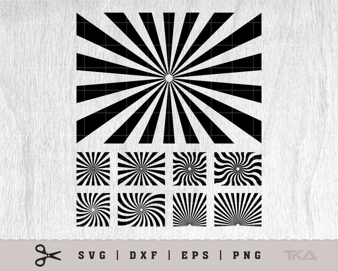 Sunburst SVG , DXF , EPS , Png , Clipart Printable. Cricut Cut Files ...