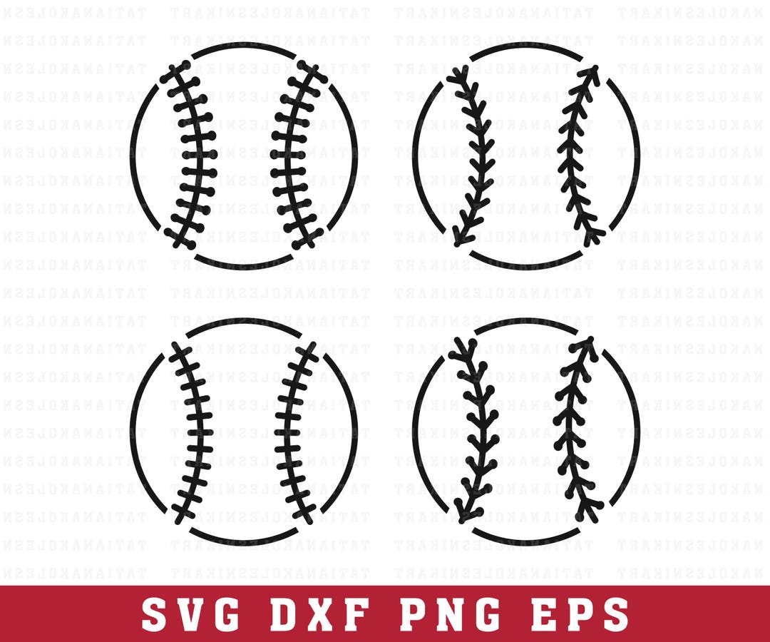Baseball SVG , DXF , EPS , Png , Clipart | Cricut Cut Files. Silhouette ...