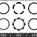 Round SVG Frame. Frame Silhouette PNG. - Etsy