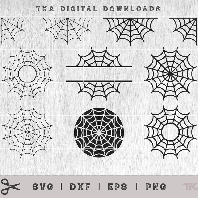 Spider Web Svg - Etsy