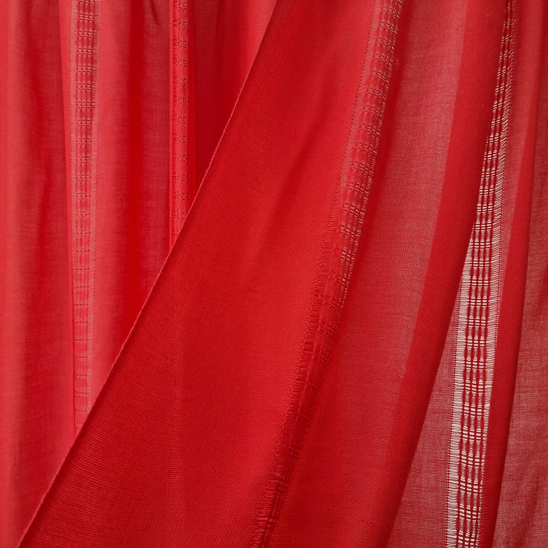 Red Curtains - Etsy