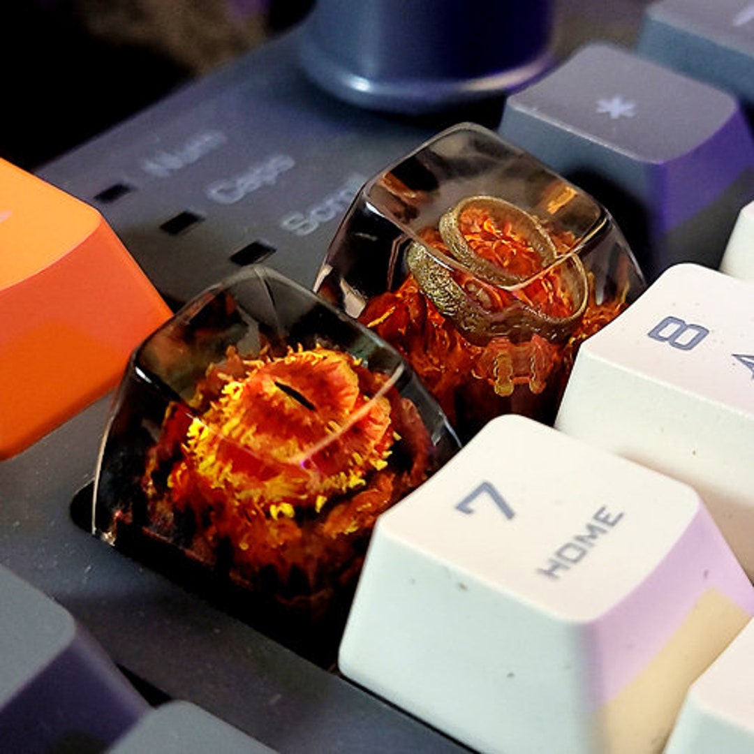 Lord of the Ring Keycap, Sauron Eye and the Ring of Dark Lord Keycap ...