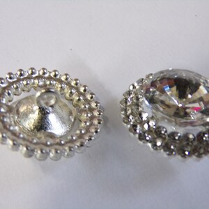 23mm Silver Diamante Button, Bridal Rhinestone Buttons, Fashion Buttons ...