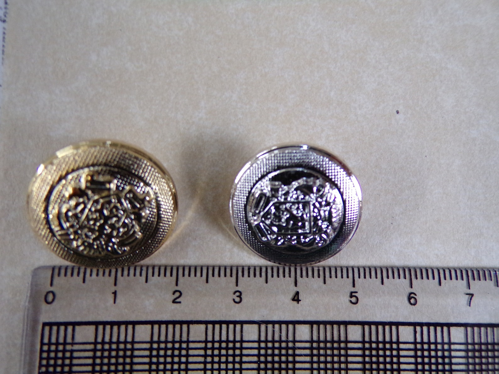 6pcs, Military Buttons, 34l-21mm - Gold or Rose Gold, Gold Buttons ...