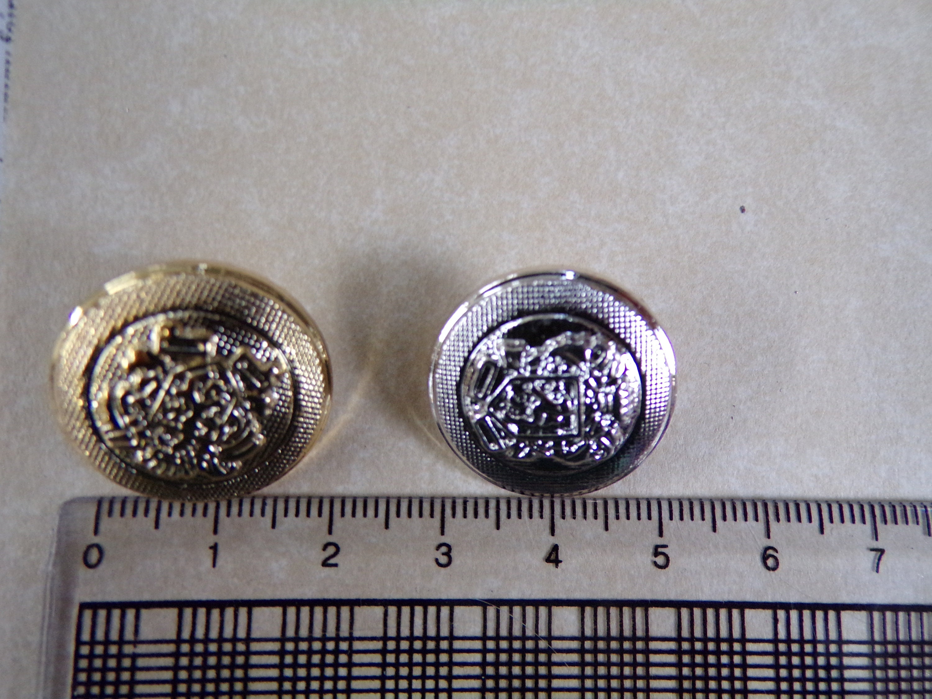 6pcs, Military Buttons, 34l-21mm - Gold or Rose Gold, Gold Buttons ...