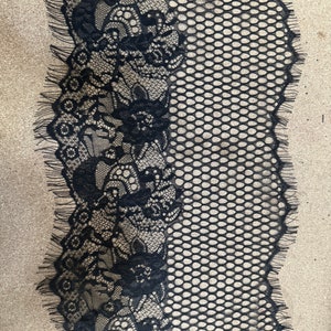 Eyelash Lace, Lace, Black Lace, Fashion Lace. 26cm Width Lace - Etsy