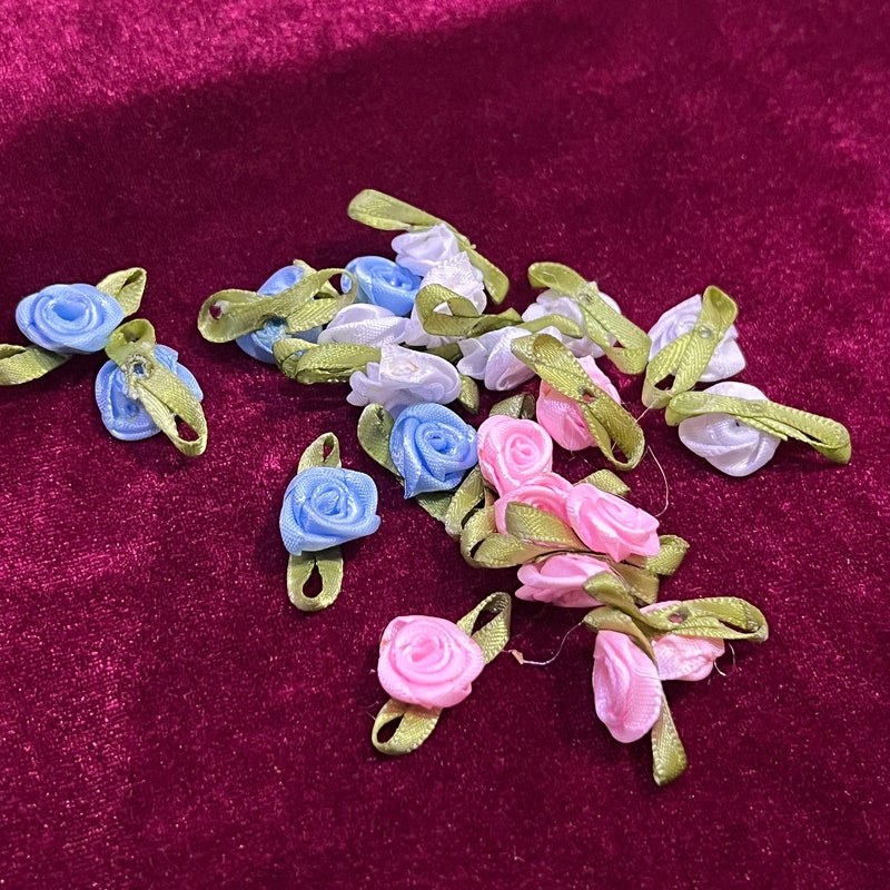 Satin Ribbon Roses - Etsy