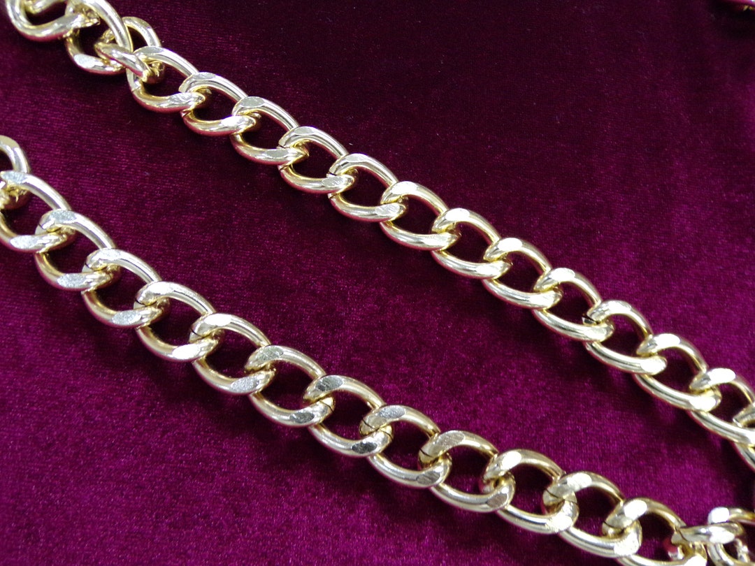 20mm, Gold Metal Link Chain, Sold by the Metre Jewellery/crafts, Chunky ...