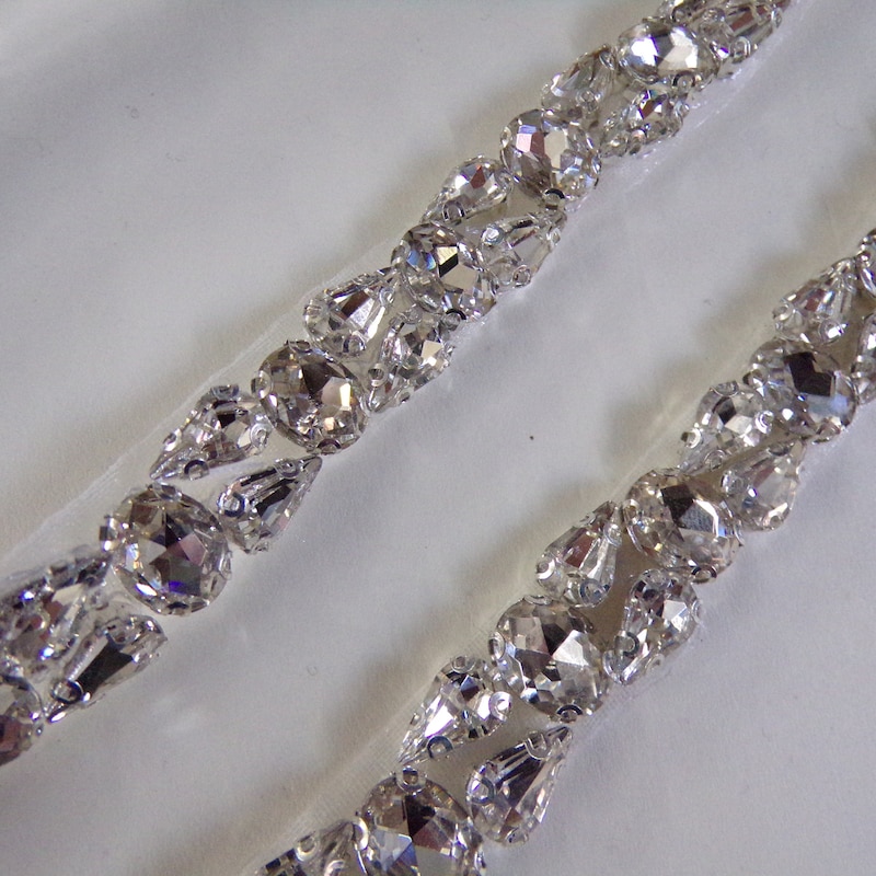 Iron on Trim Rhinestone - Etsy UK