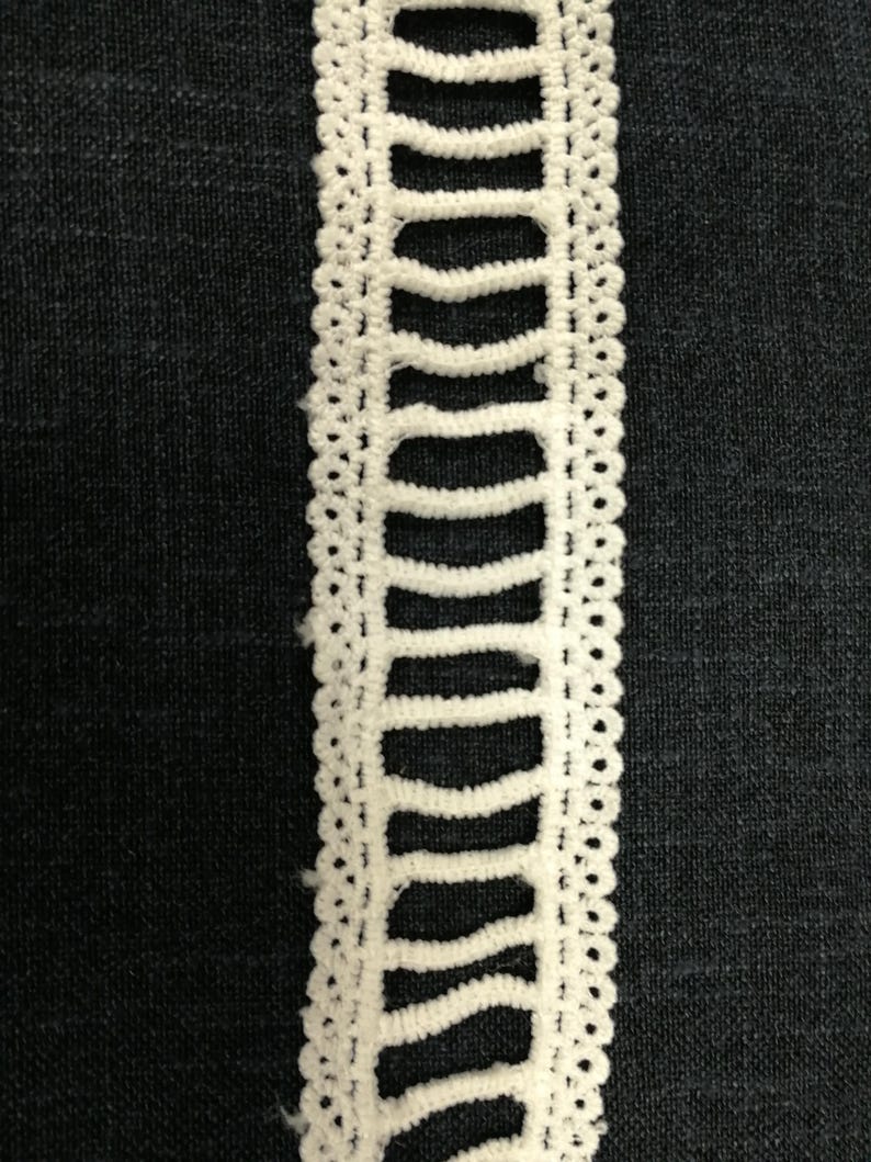 3.6cm Cotton Ladder Trim, Poly Lace, White , Cotton Trim - Etsy