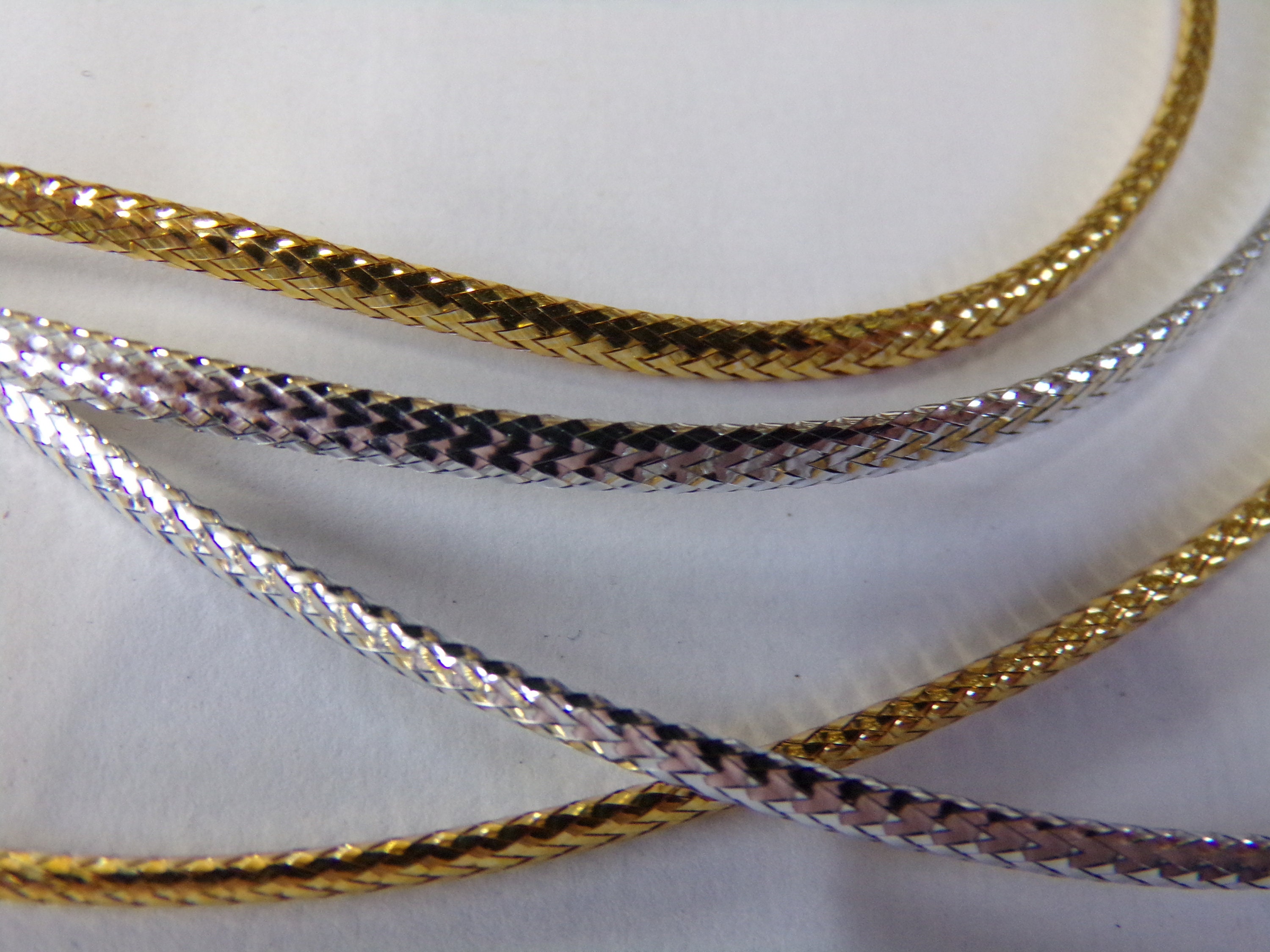 2mm Gold Silver Cord Metallic Braided Cord Lurex Cord - Etsy