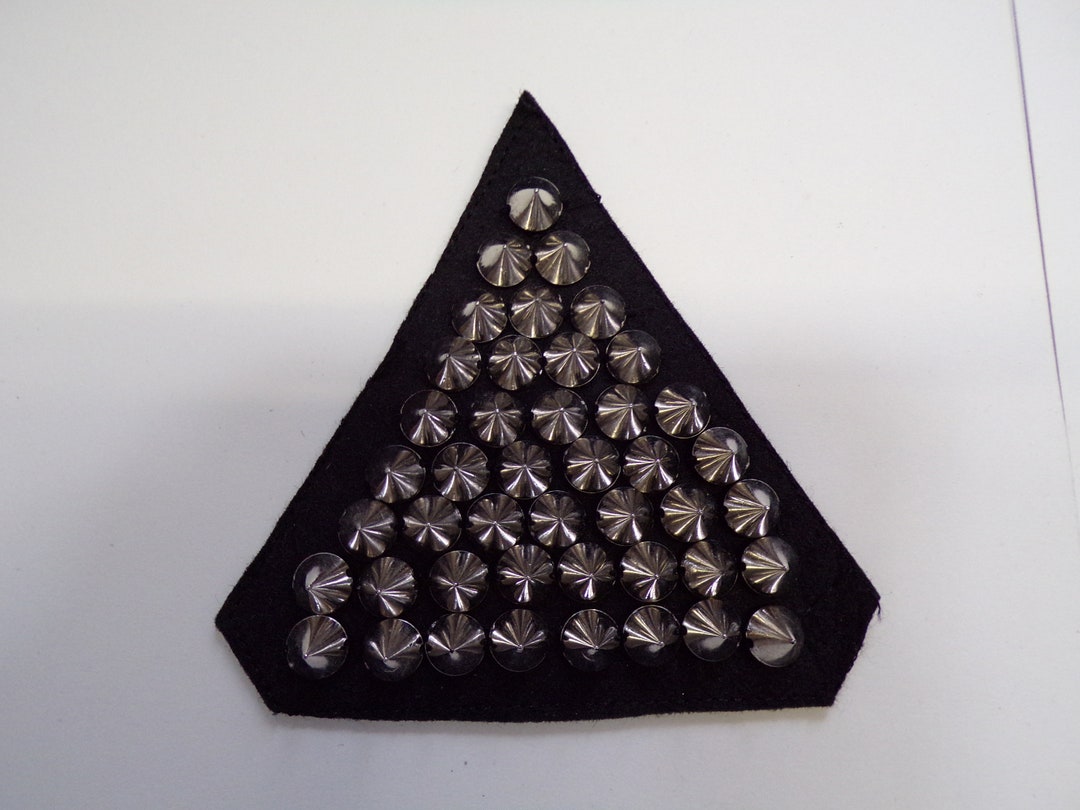 1 Pair,epaulettes With Studs in Silver Sold as a Pair. Stud Trim, Stud ...