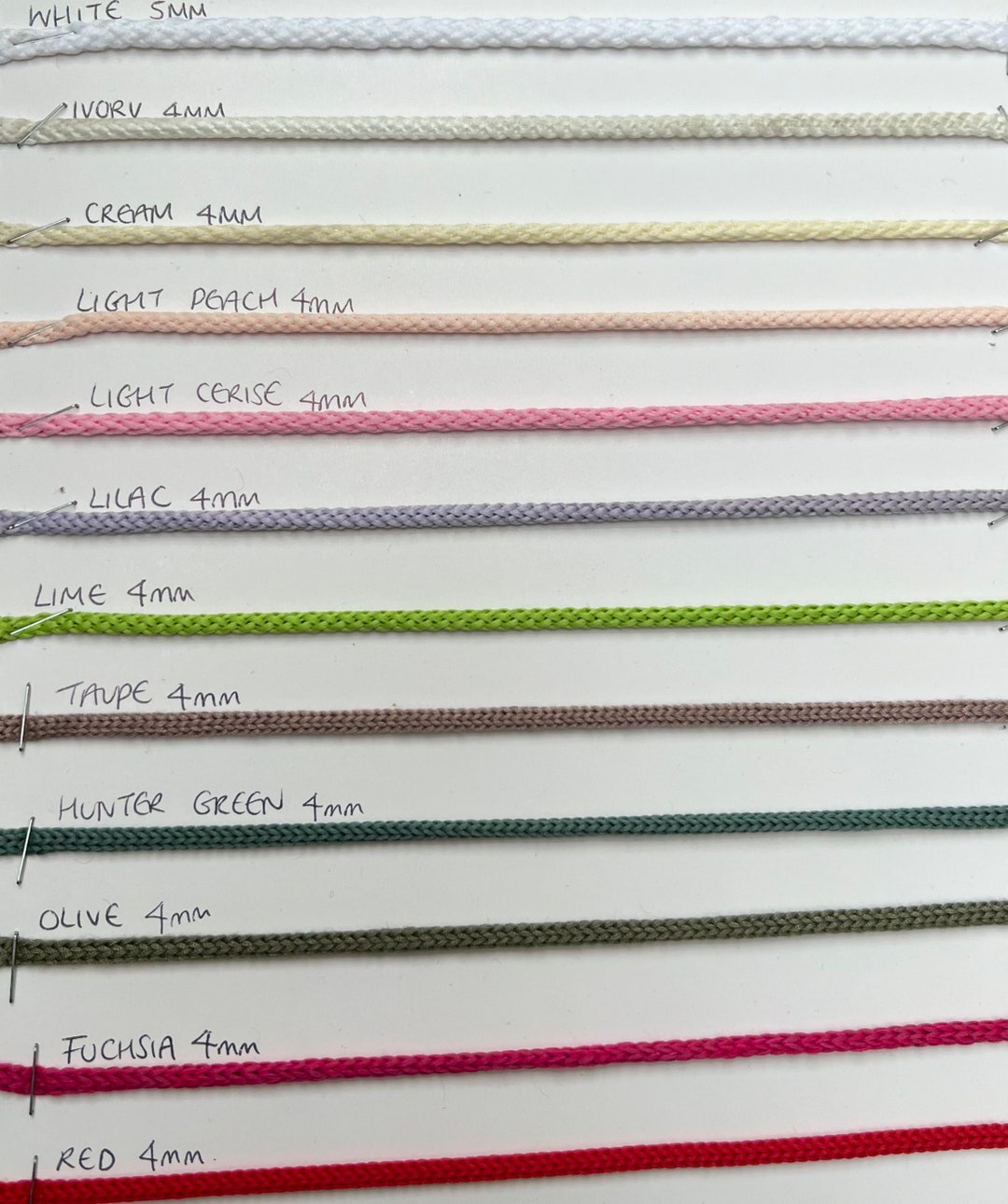 Hoodie Drawstring Soft Cord, 17 Colours, 1/5/10 Metres, Hoody Cord ...