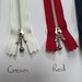 5'' YKK Metal Closed End Zip, Cream Zip, Navy Zip, YKK Zip, Metal Zip ...