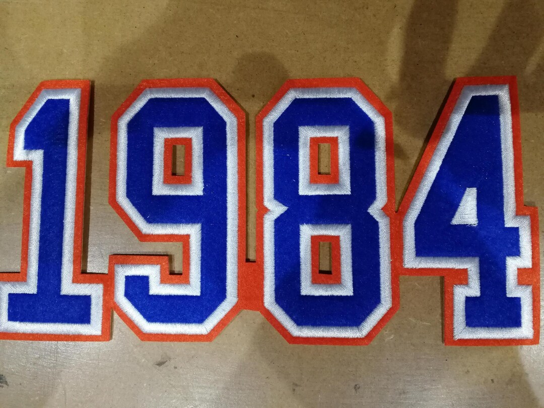 1984 Iron on Applique, Clothing Decoration, Embroidered Patch for T ...
