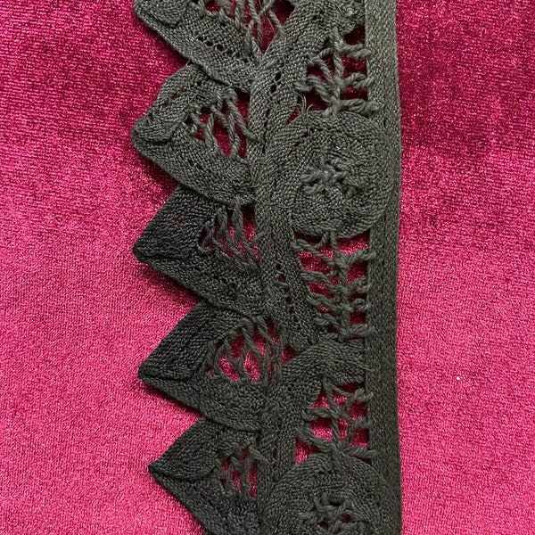 Black Lace Trim - Etsy