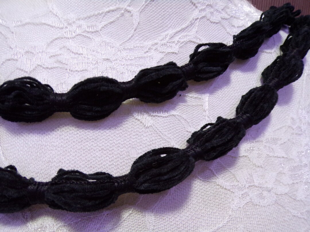 1mtr Black Velvet Trim, Decorative Trim for Sewing, Craft, Home Decor ...