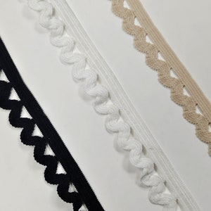 1.5cm, Lingerie Elastic, 3 Colours, Decorative Edging Picot, Lingerie ...