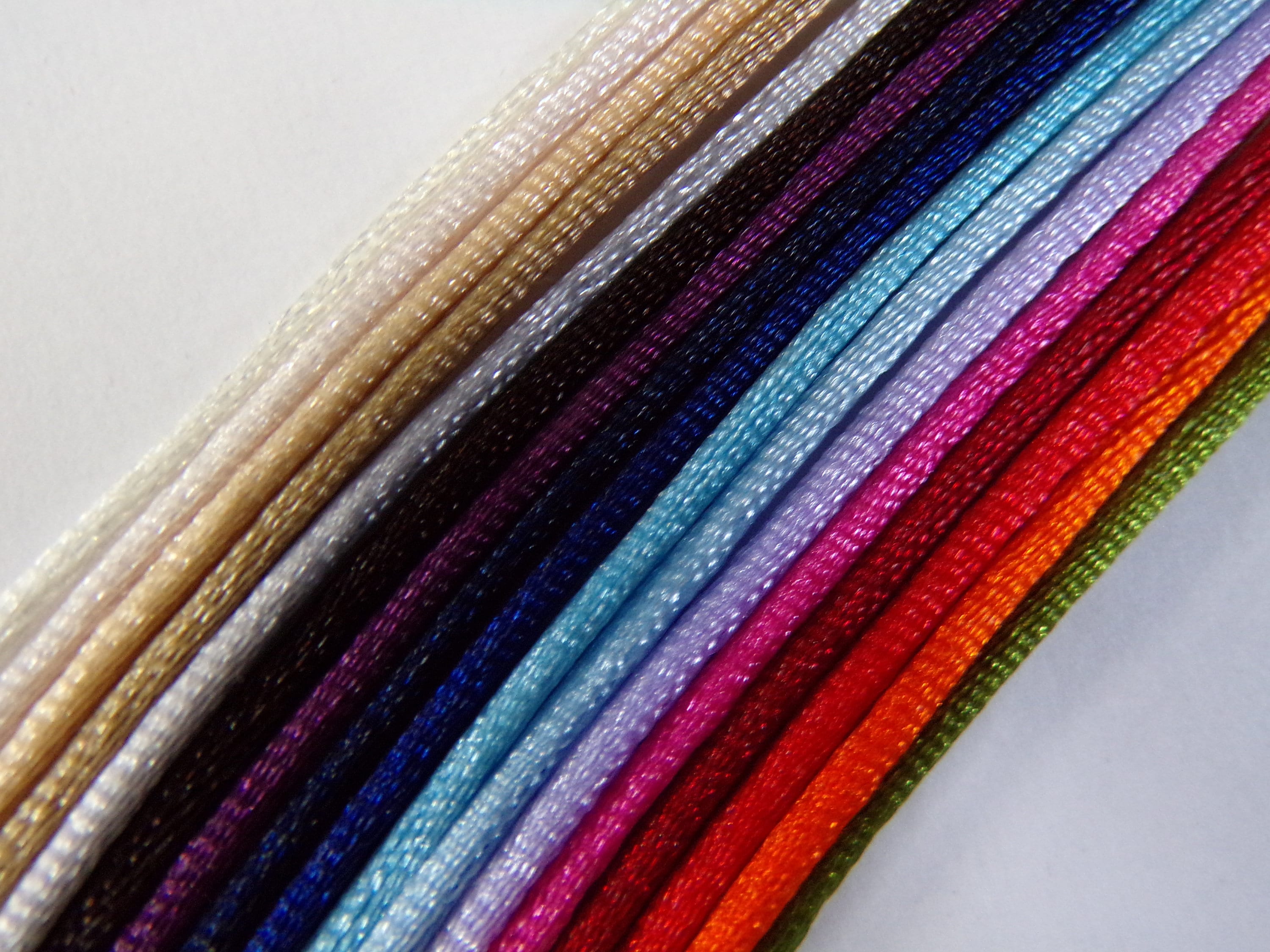 2mm, Satin Cord, Rattail Satin Cord, Rope, Cord, Ribbon, Jewellery ...
