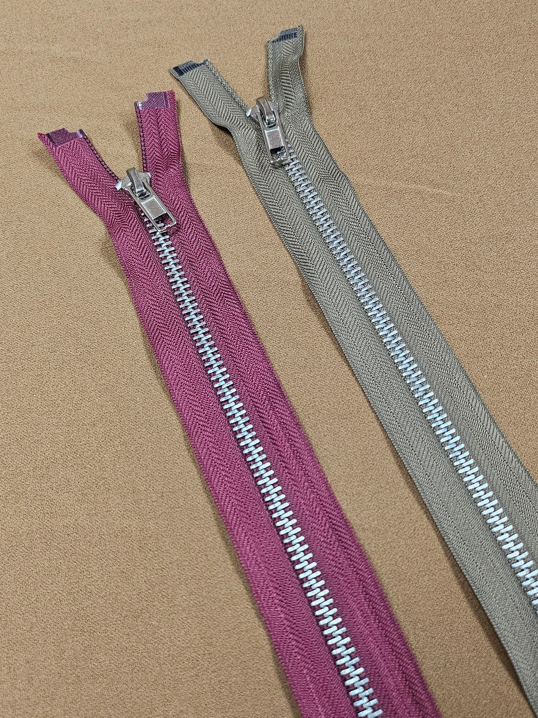 21"/22" Open-ended Zips, Metal Teeth, Metal Slider/puller, Open End ...