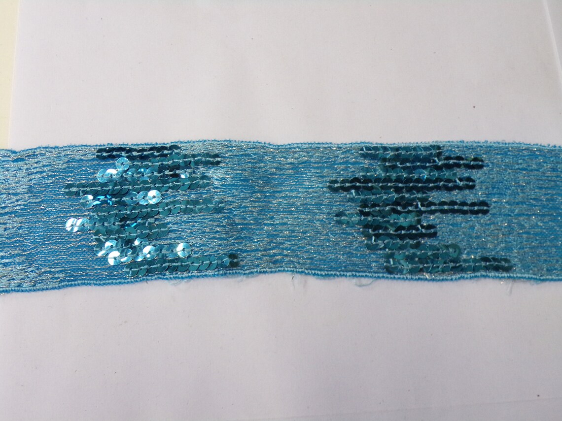 Sequins Tape, Lace Trim With Sequins, Tape, Sequins Lace, 5cm Wide ...