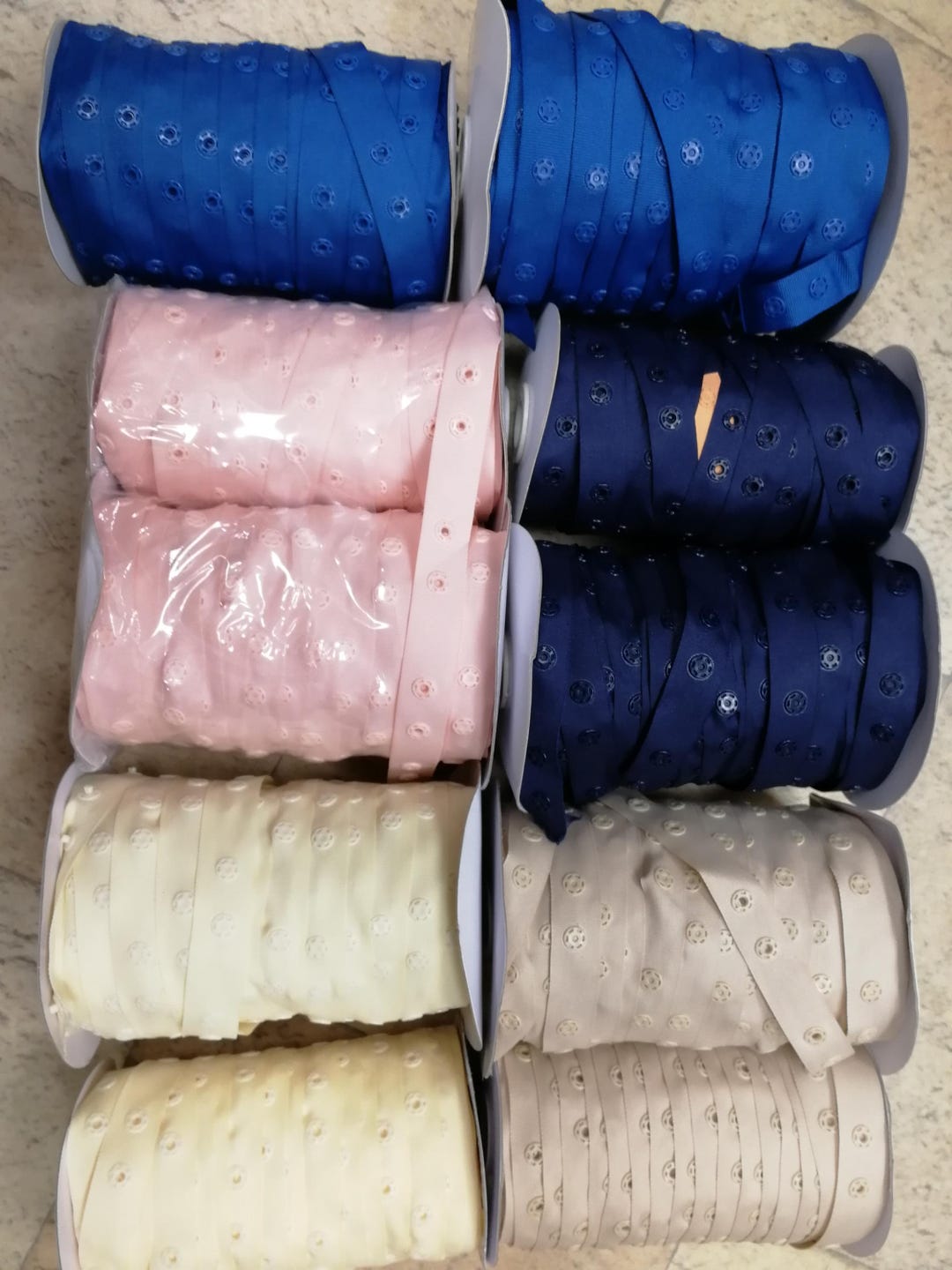 COLOURED Popper Tape, Snap Tape, Body Suit Button, Button Tape, 2. OEKO ...