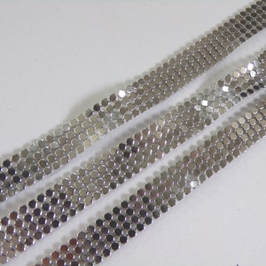 11mm, Silver Chainmail Trim, Chainmail, Iron on Trim, Decor, Sewing ...