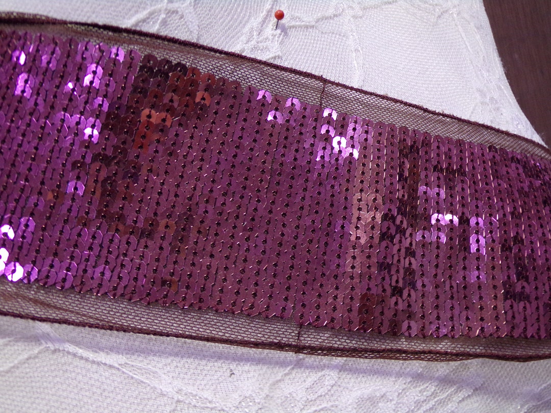 7.5cm Sequins Lace Trim, Sequins Tape, Lace Trim With Sequins, Sequin ...
