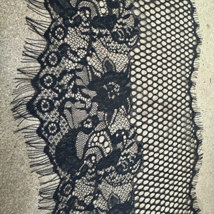 Eyelash Lace, Lace, Black Lace, Fashion Lace. 26cm Width Lace - Etsy