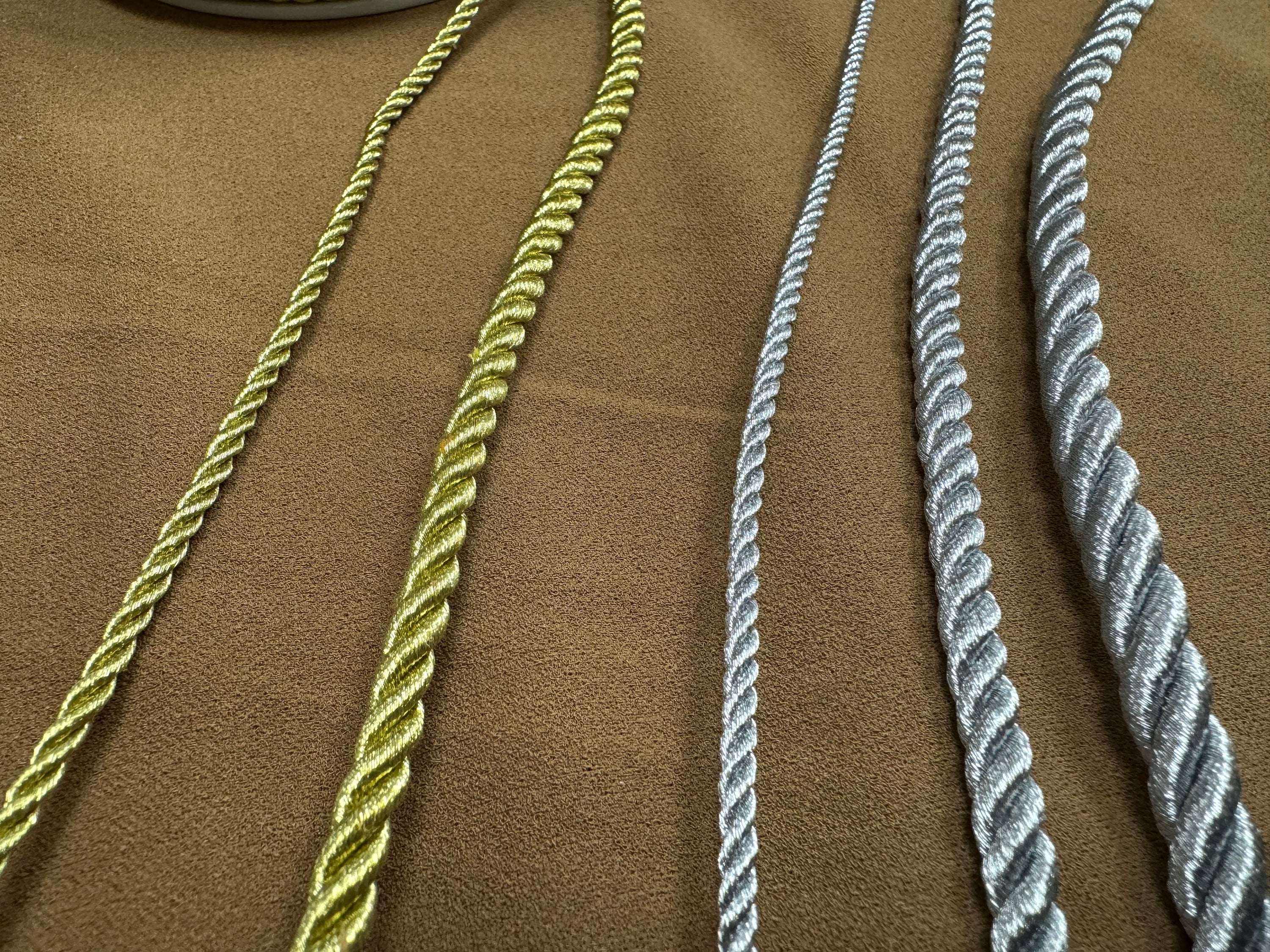 Metallic Braid, Metallic Cord, Metallic Rope, Twisted Rope, Gold Rope ...