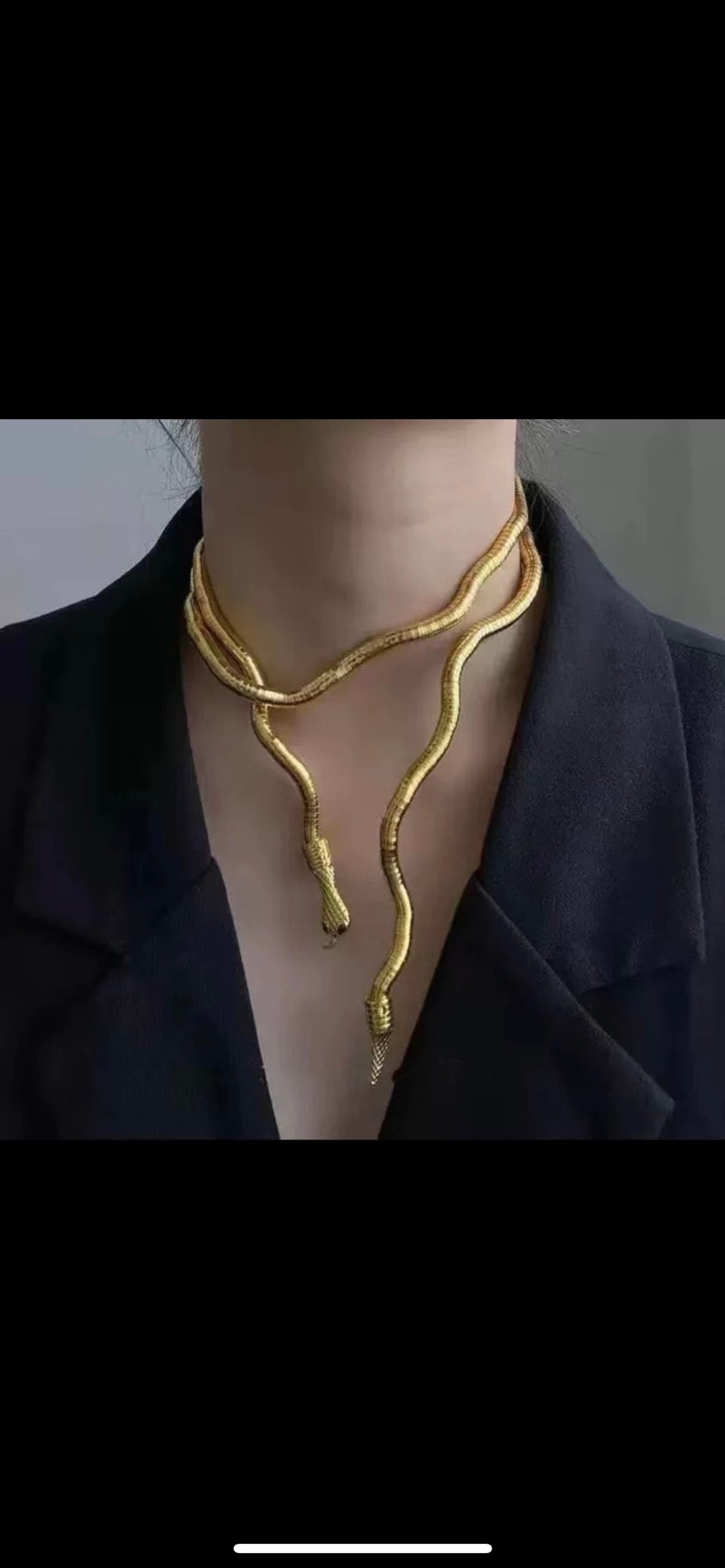 Beautiful Bendy Snake Necklace/accessory Snake Accessory - Etsy UK