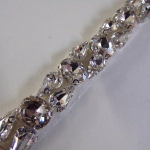 Diamante Stones Trim, Rhinestone Ribbon for Bridal, Sash Diamante ...