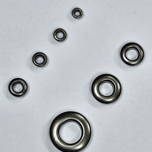 Gunmetal Eyelet, Metal Eyelets, 7 Sizes, Eyelets, Gumnetal Eyelets ...