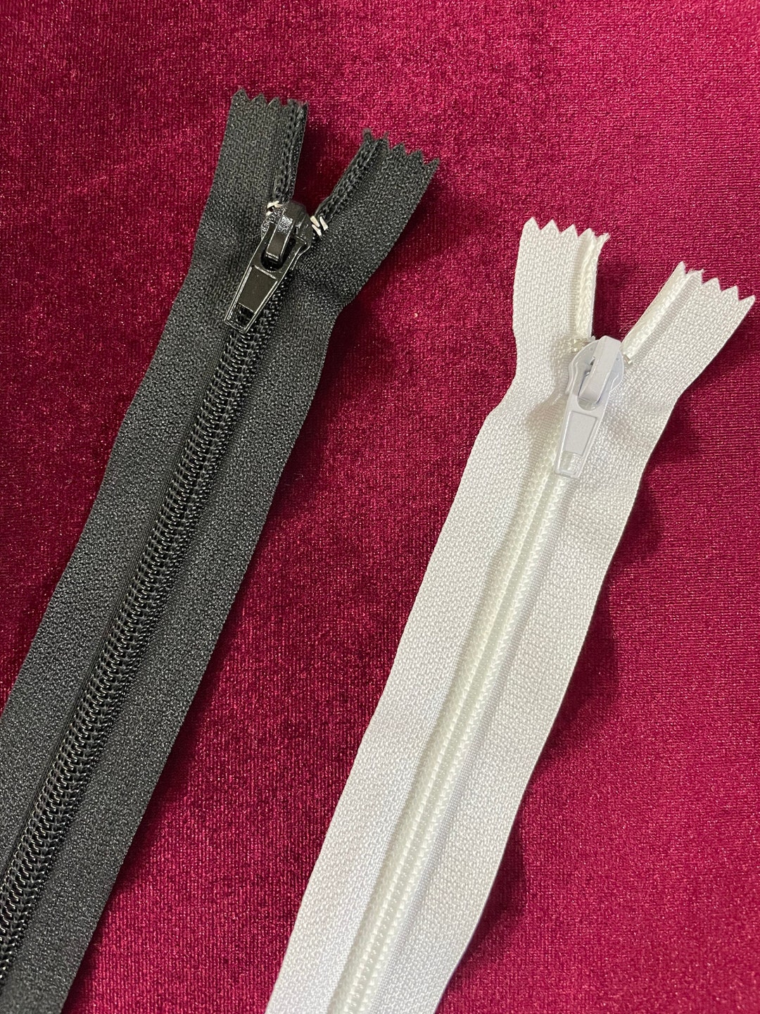 19 Inch Nylon Closed End Zips, One Size Zips, Zips, Nylon Zips, 48 Cm ...