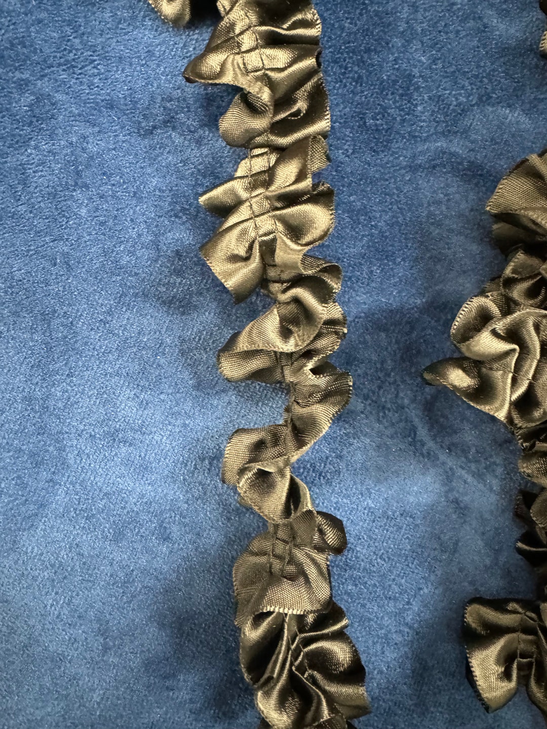 Black Pleated Trim, Pleated Ribbon, Gathered Ribbon. Black Ribbon - Etsy