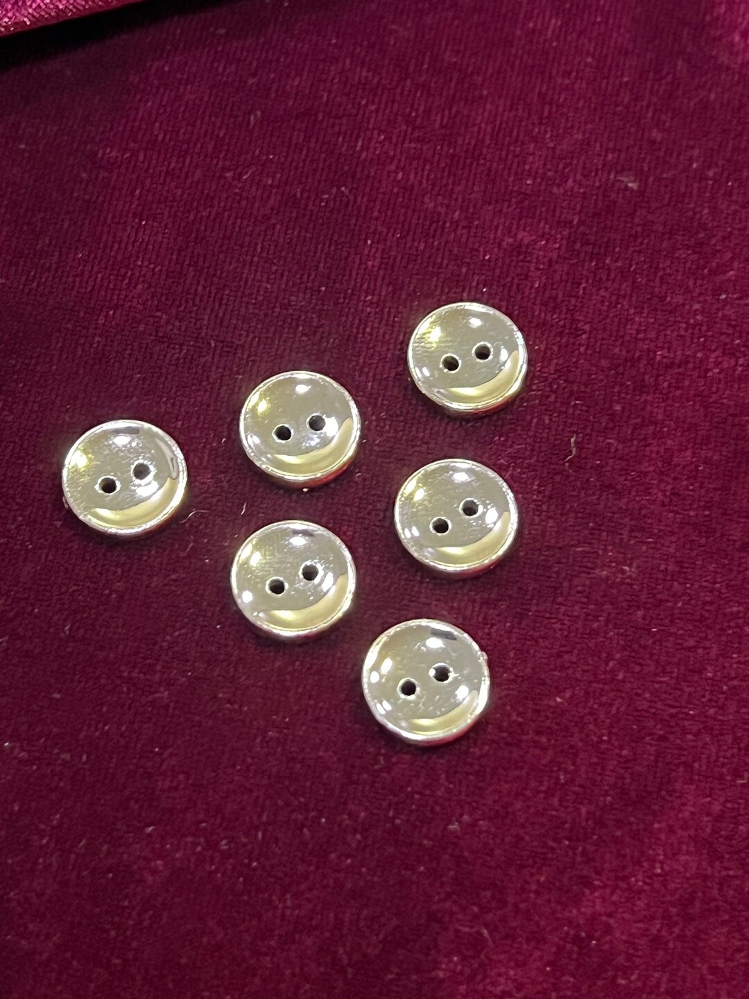 2-hole Shirt Buttons in Sizes 18L / 20L, Rose Gold Buttons, Metallic ...